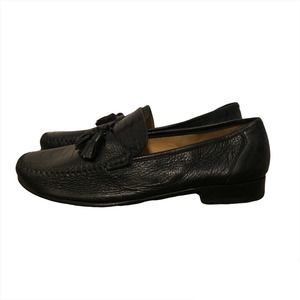 Magnanni | Shoes | Magnanni Mens Black Leather Ostrich Skin Loafers ...